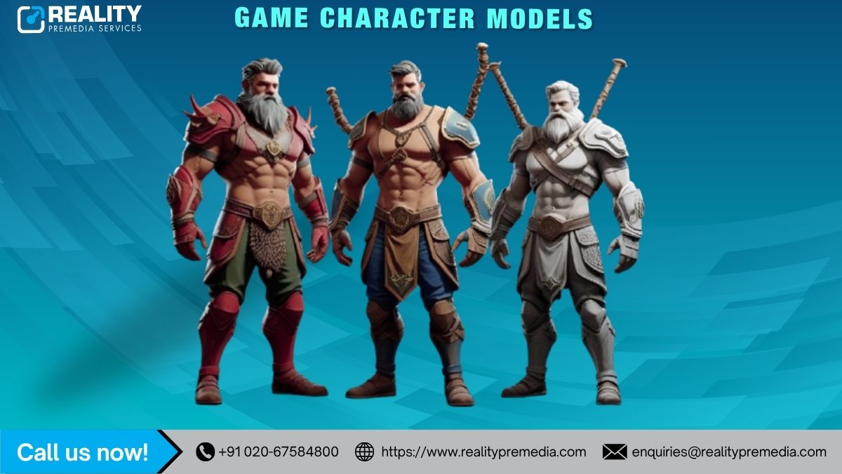 High-Quality 3D Character Models for Gaming Industry